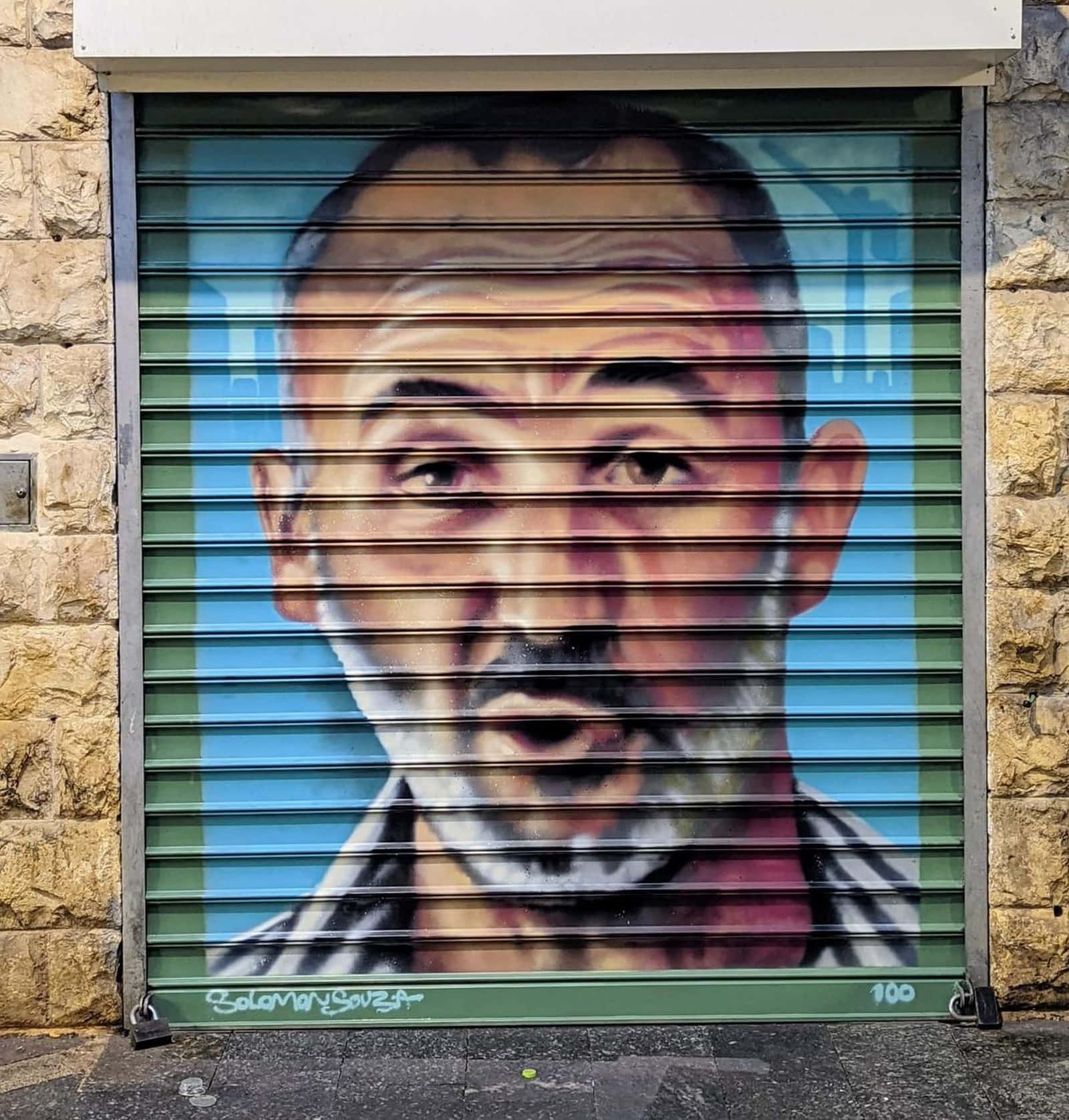 Street artist celebrates founding faces of Jerusalem market - ISRAEL21c